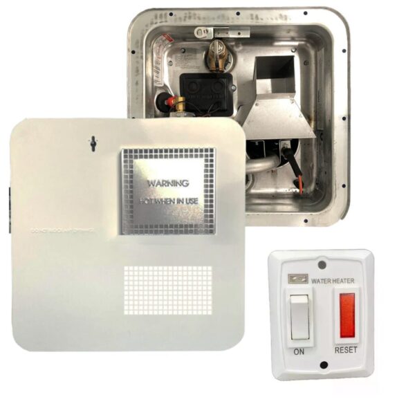 Suburban SW6DRA 12V Ignition Gas Only Hot Water System with White Door ...