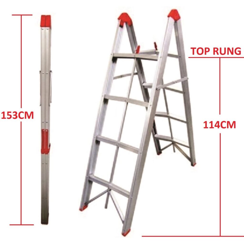 Transeng TRA-BL4STEP 4 Step Collapsible Box Ladder with Storage Bag ...