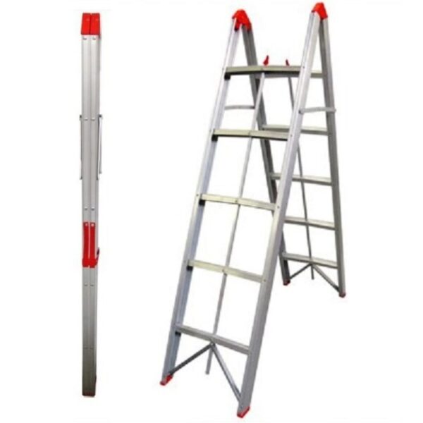Transeng TRA-BL5STEP 5 Step Collapsible Box Ladder with Storage Bag ...