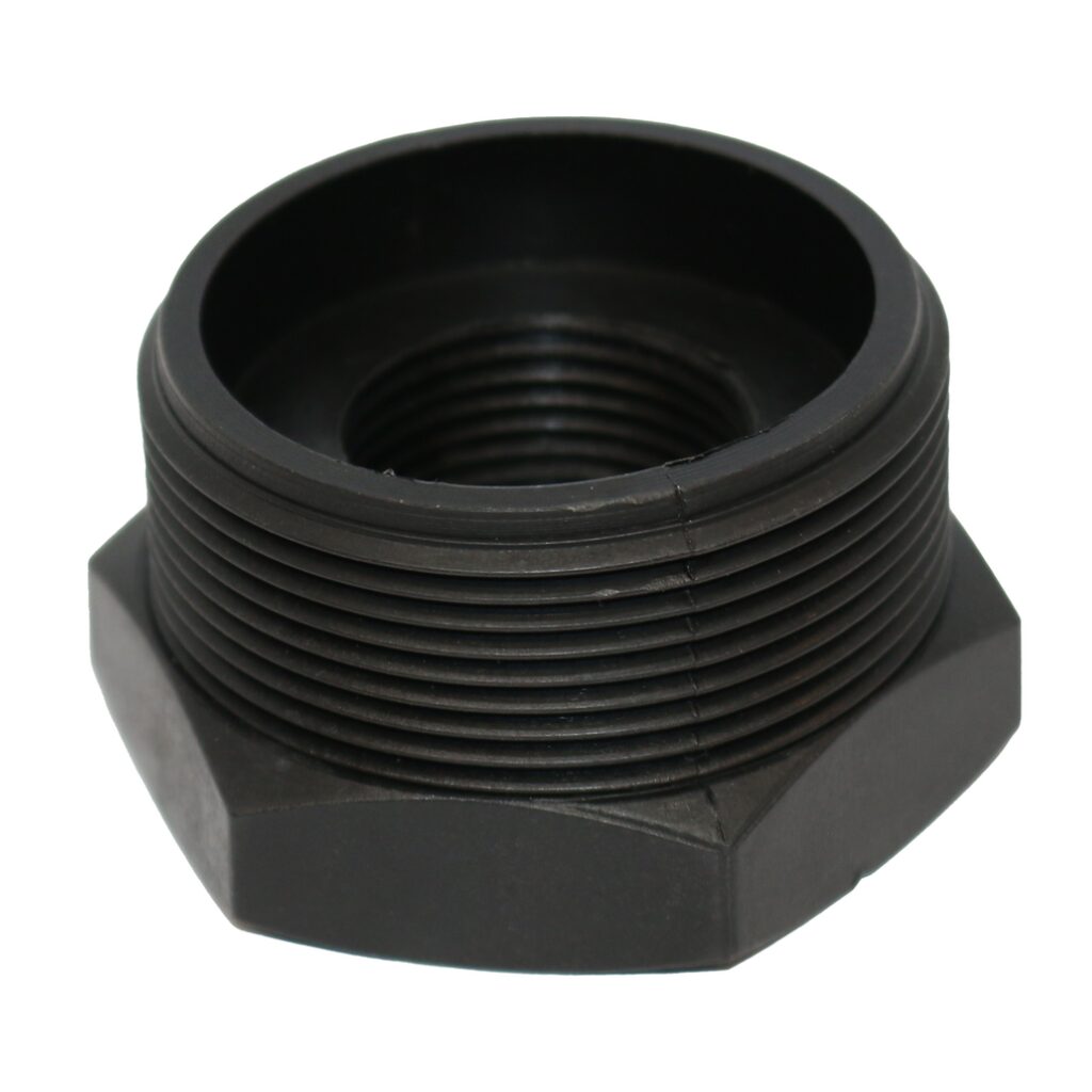 1 1/4" x 1" BSP Black Nylon Reducing Bush - Suncoast Caravan Service
